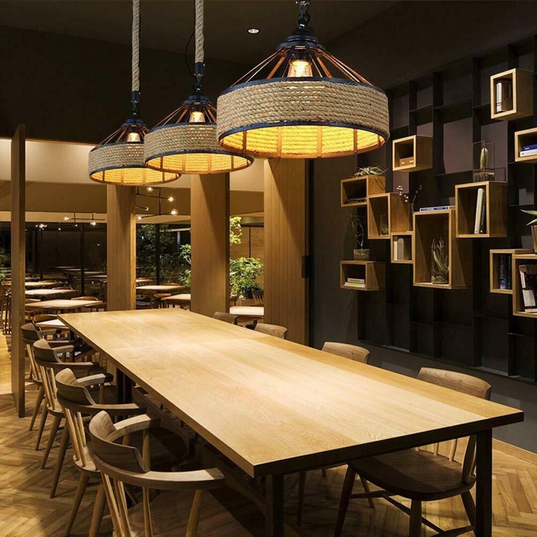 Natural Hemp Lighting Decorate Lightings ,bar Lighting ,restaurant ...