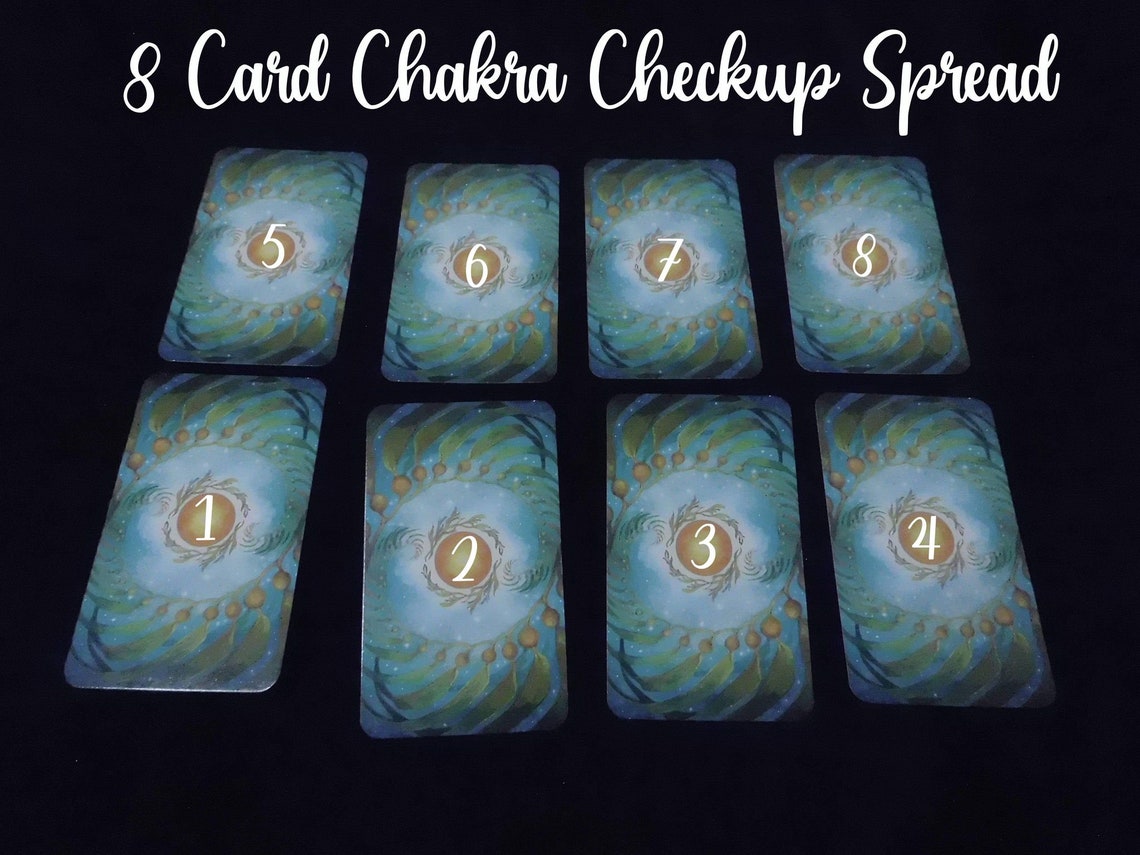 Tarot Reading: 8 Card Spread / Chakra Status / Checkup / - Etsy UK