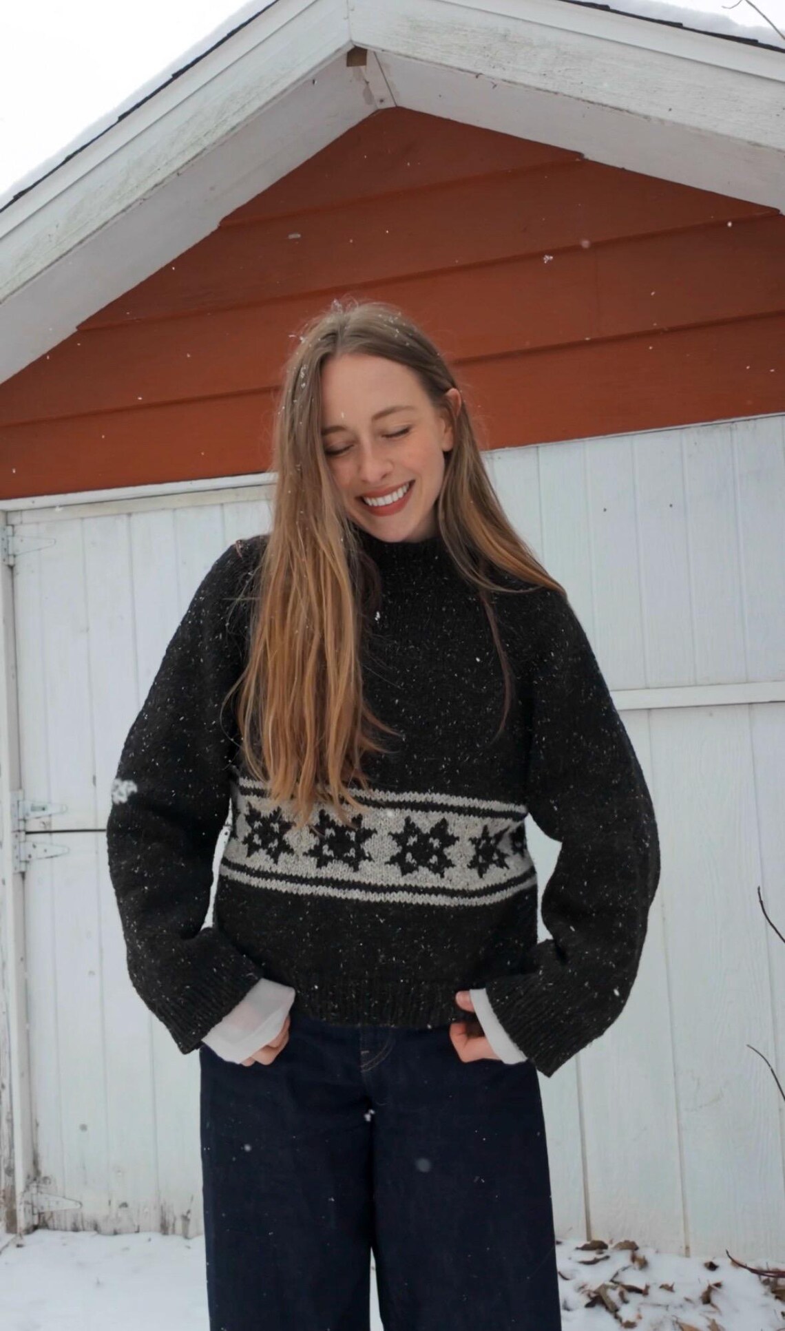 The Barn Raglan- Sweater Knitting Pattern With Quilt Motif - Etsy