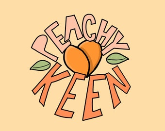 Peachy Keen SVG Inspirational Quote Svg Mama Svg - Etsy