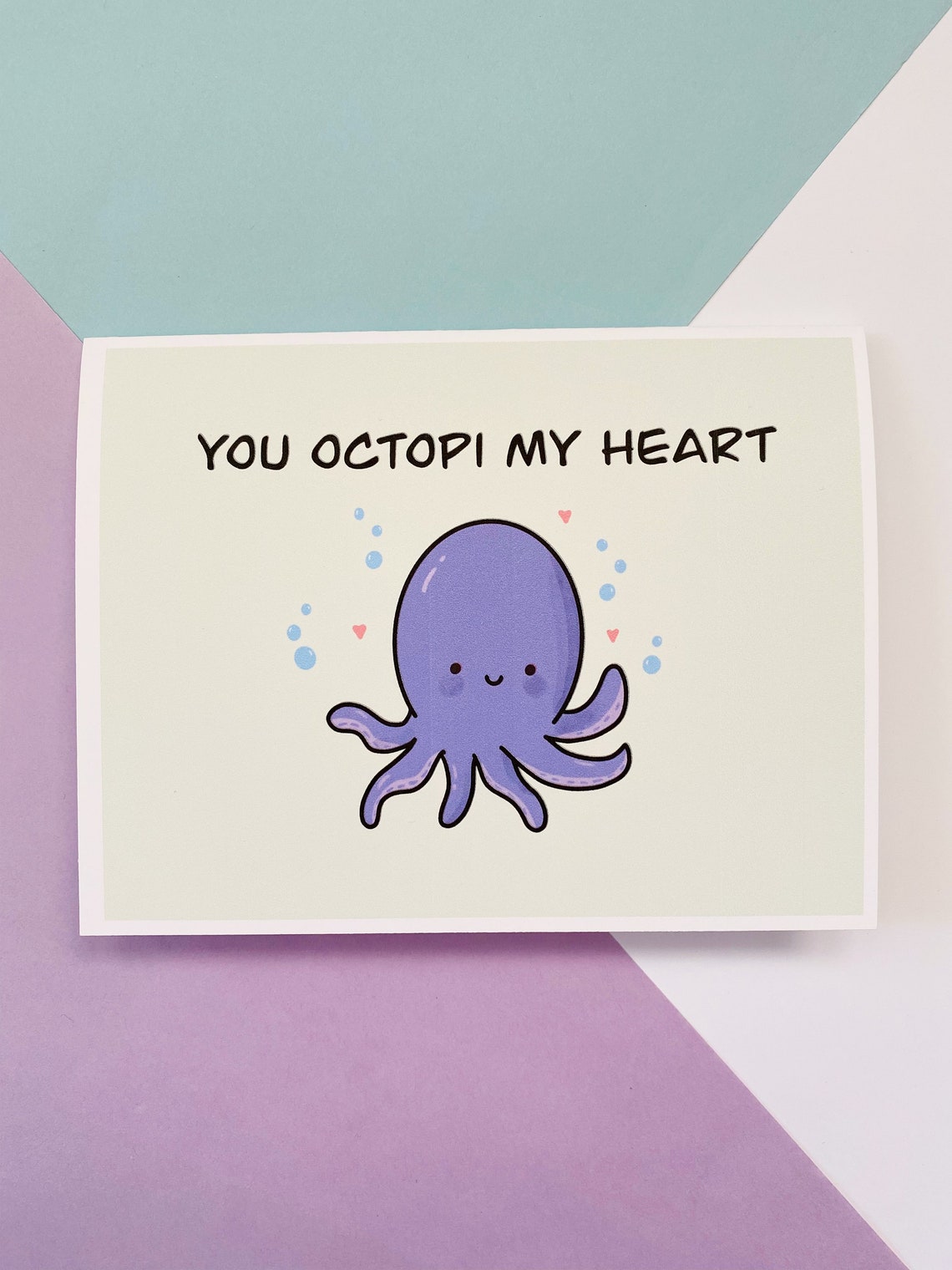 You Octopi My Heart Funny Card Punny Greeting Card | Etsy