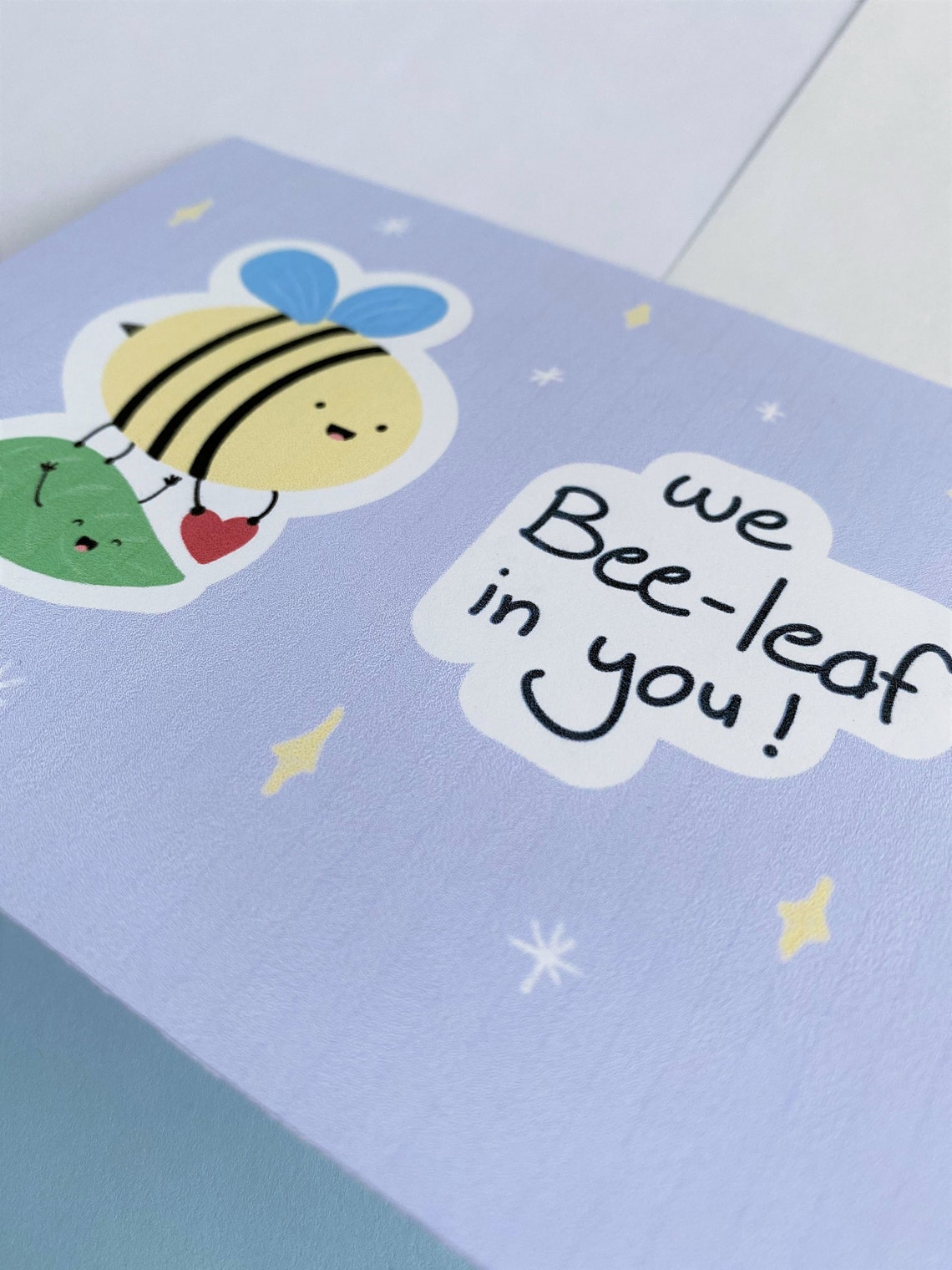 We Bee-leaf in You Motivational Greeting Card Significant | Etsy