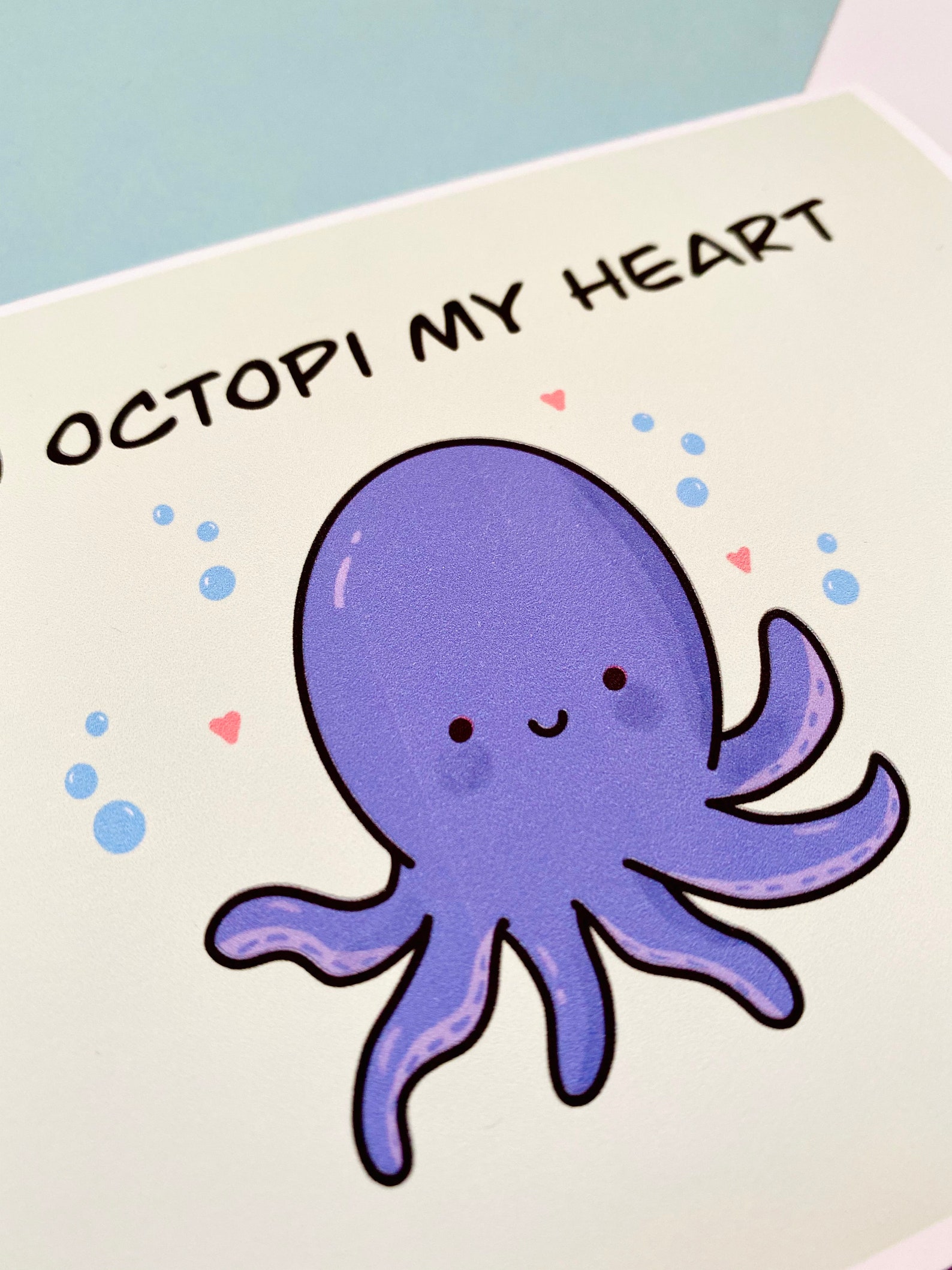 You Octopi My Heart Funny Card Punny Greeting Card | Etsy