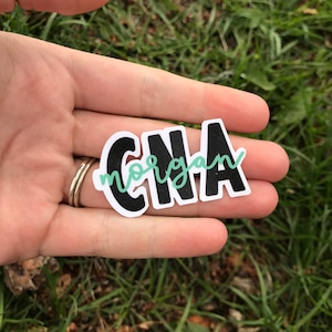 CNA Certified Nursing Assistant Personalized Sticker - Etsy