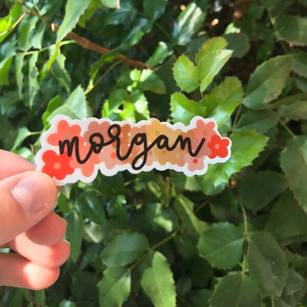 Flower Name Decal - Etsy