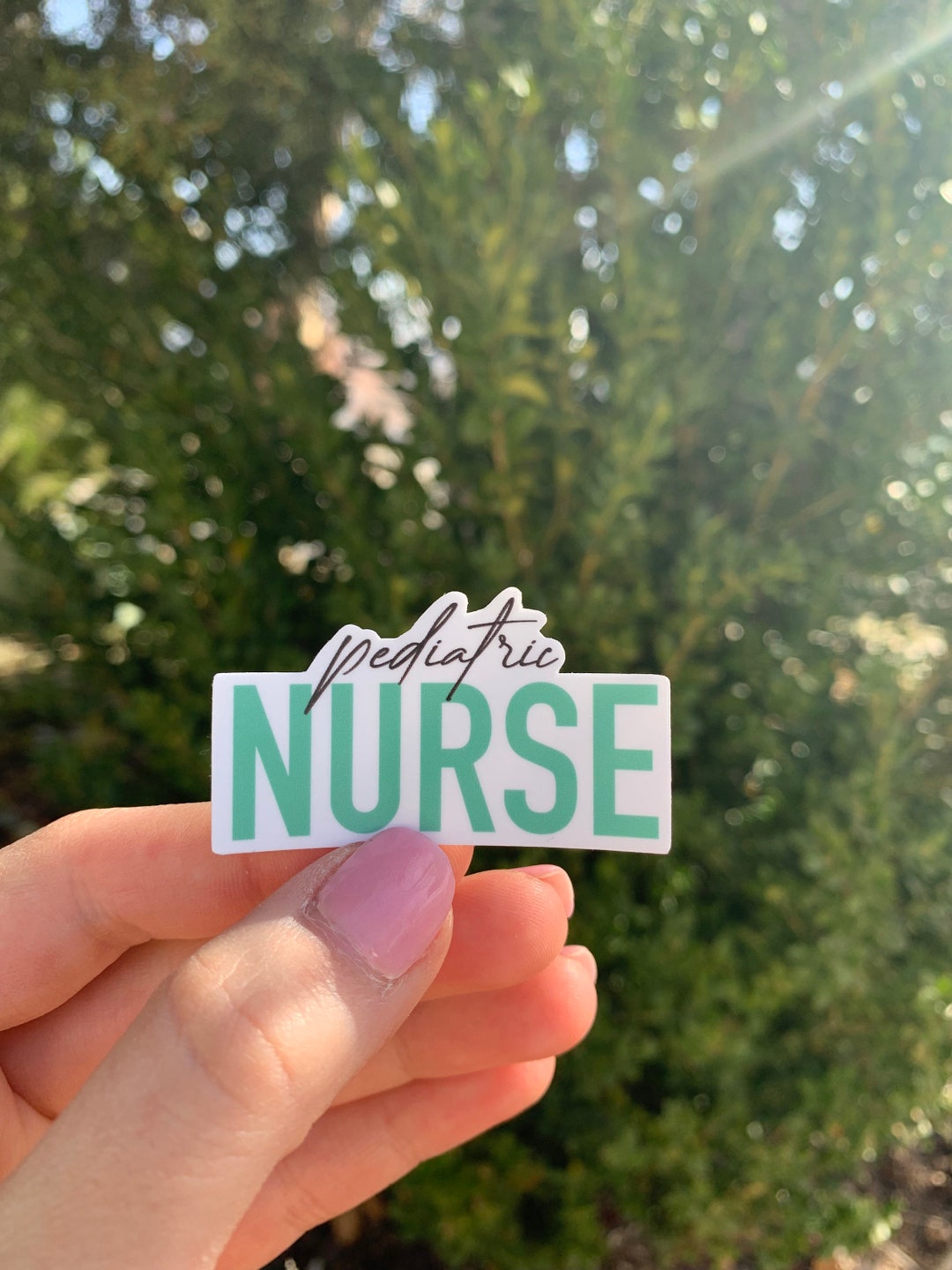 Pediatric Nurse Sticker Block Letters - Etsy