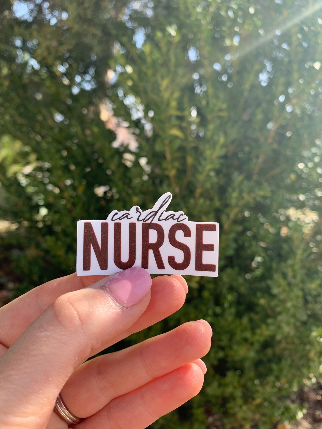 Cardiac Cardiology Nurse Sticker Block Letters - Etsy