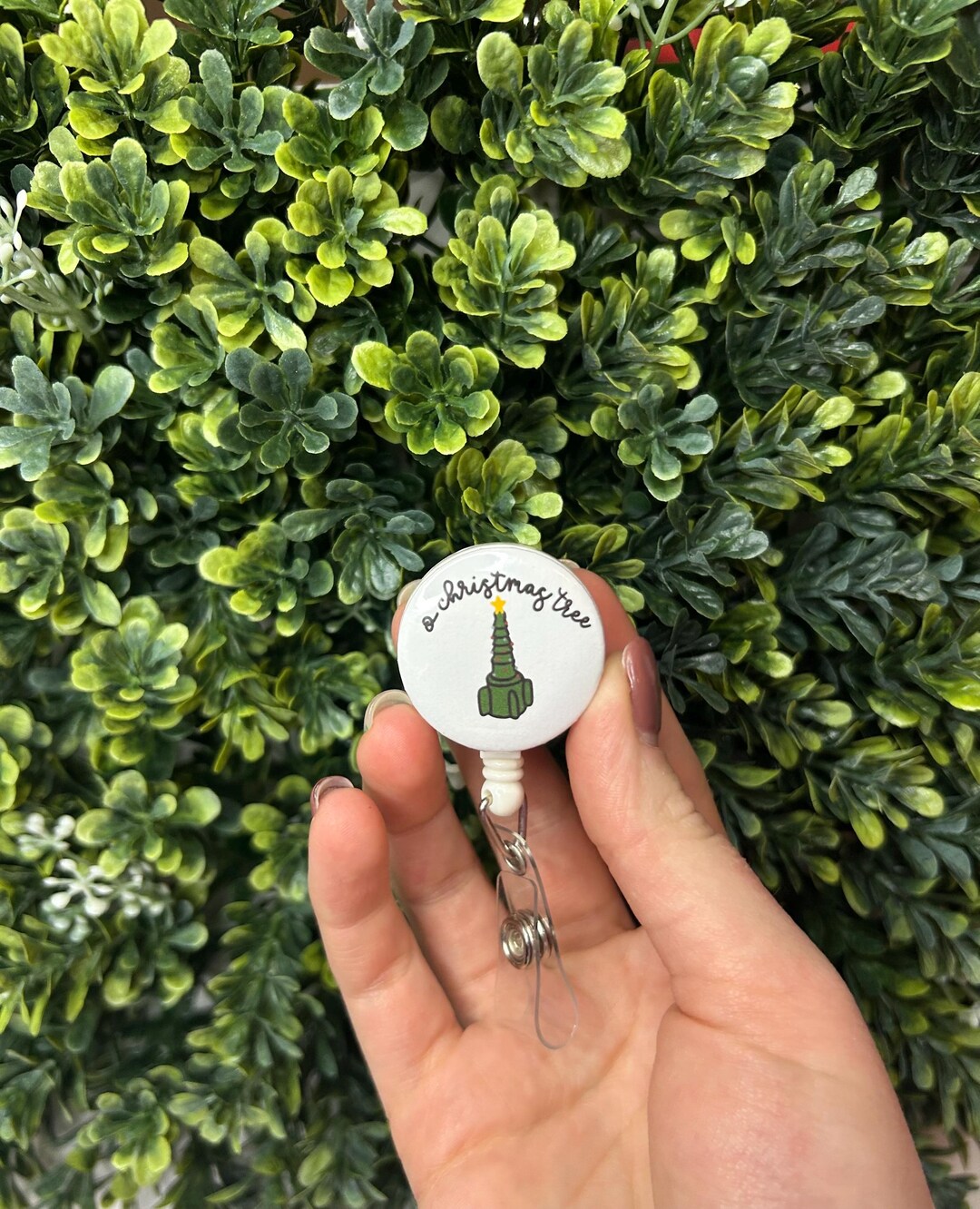 O Christmas Tree Oxygen Adapter Healthcare/nursing Badge Reel - Etsy