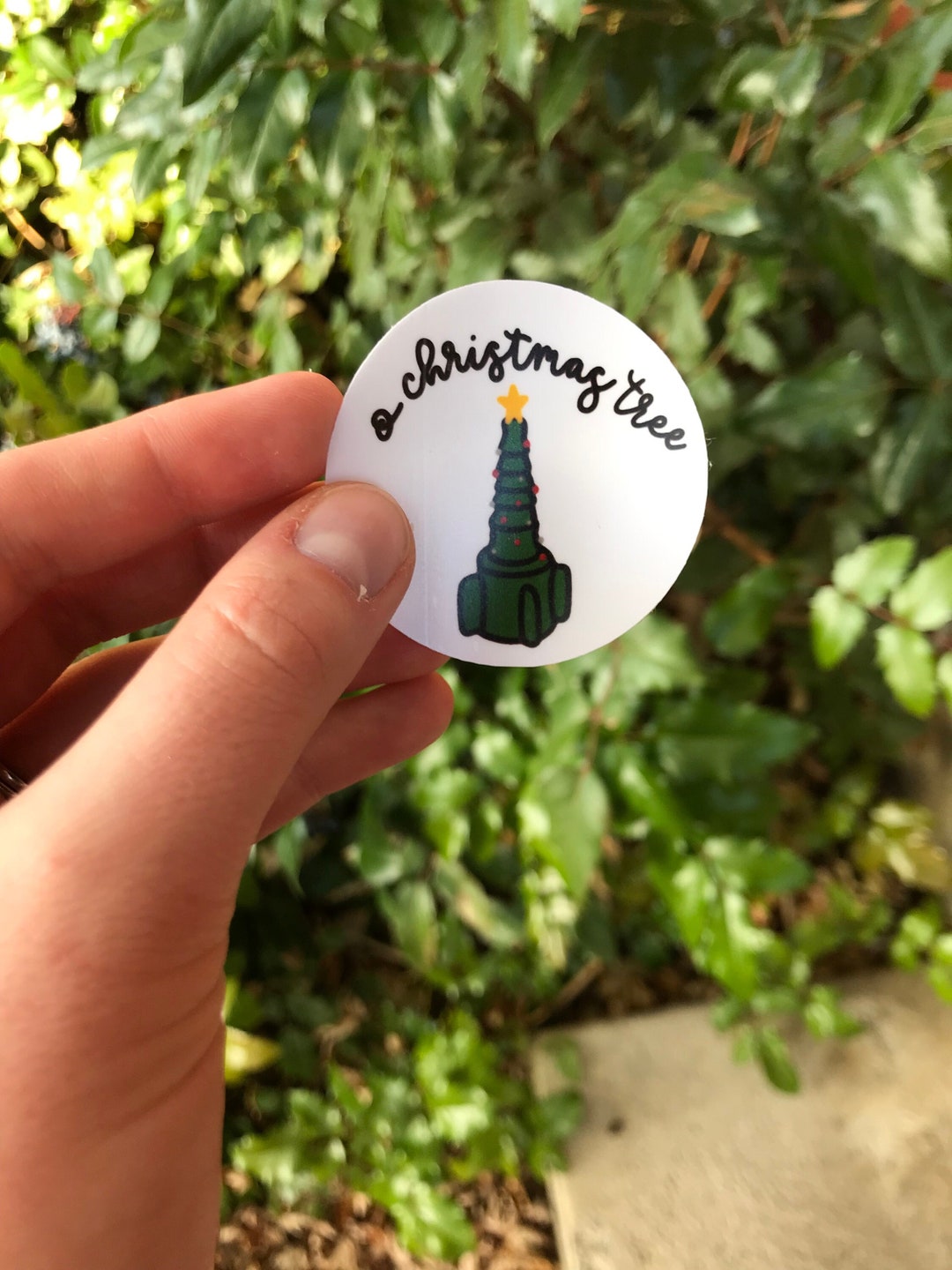 O Christmas Tree Oxygen Adapter Healthcare Sticker - Etsy