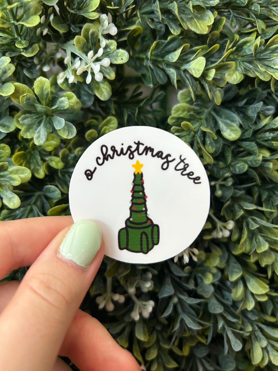 O Christmas Tree Oxygen Adapter Healthcare Sticker - Etsy