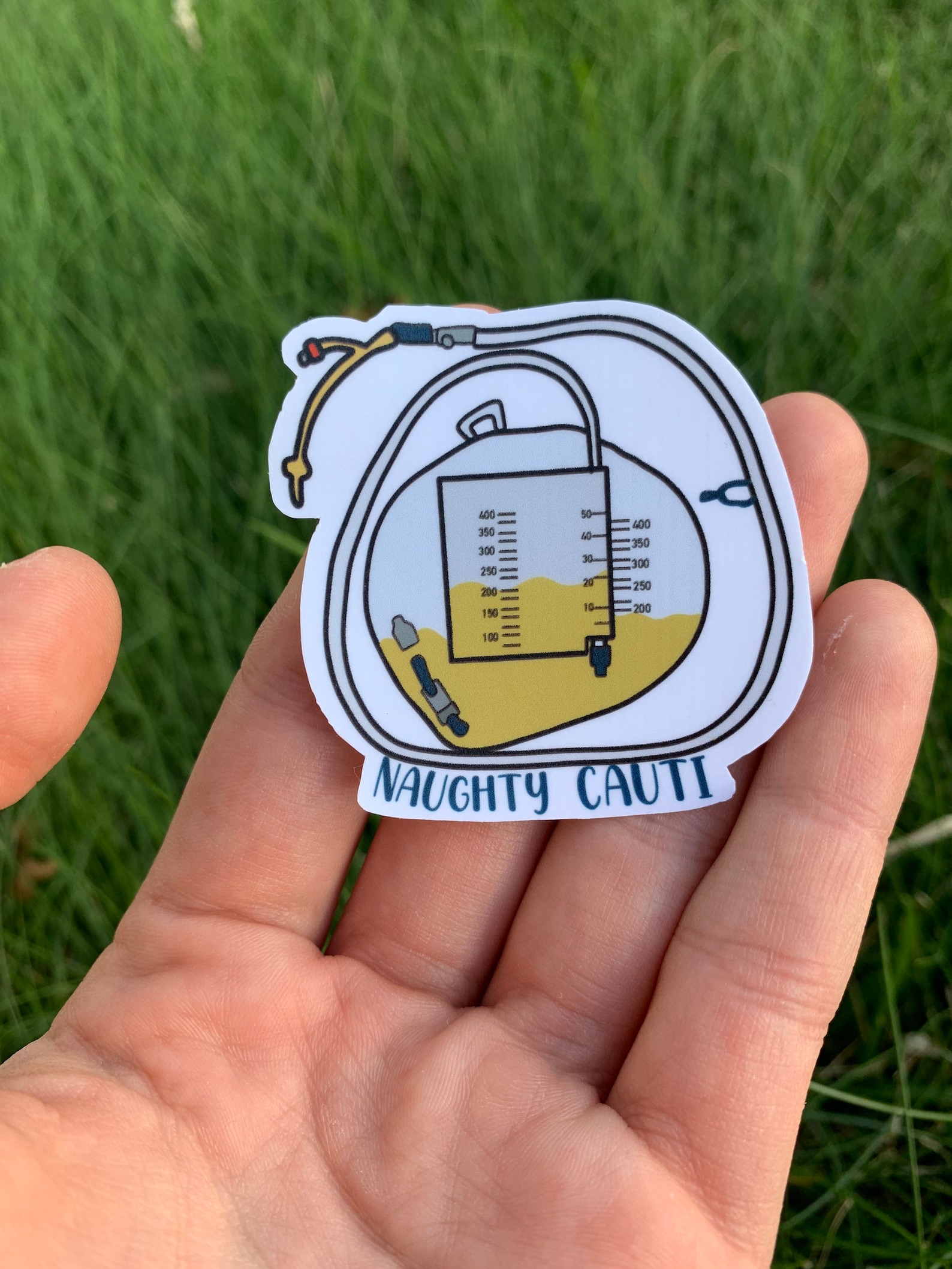 Naughty CAUTI Catheter Nursing/healthcare Sticker - Etsy