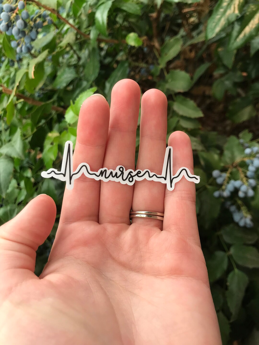 Nurse ECG Strip Sticker - Etsy