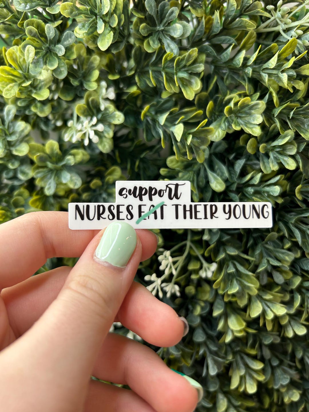 Nurses Support Their Young Healthcare/nursing Sticker - Etsy