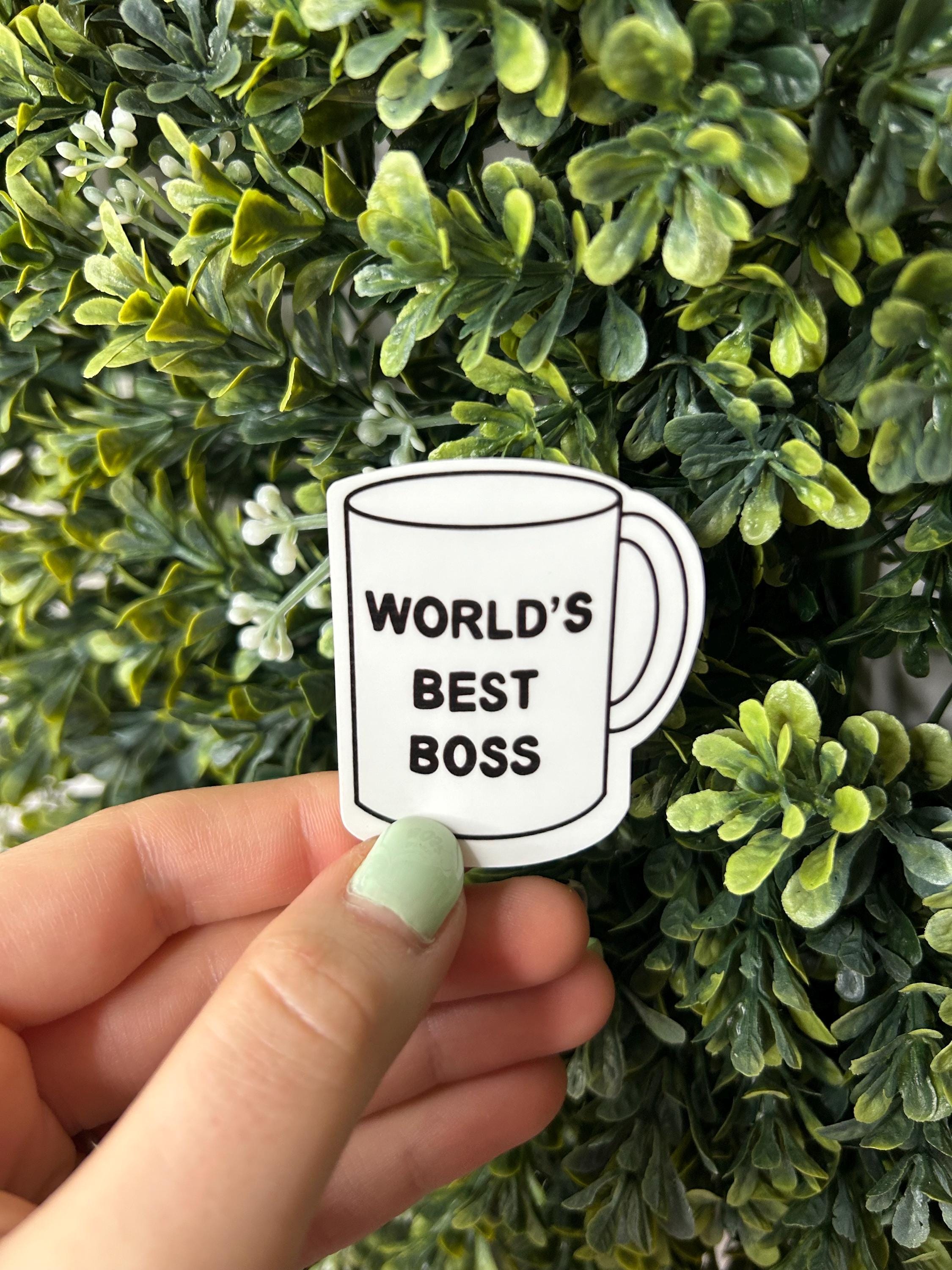 World's Best Boss Mug Sticker - Etsy