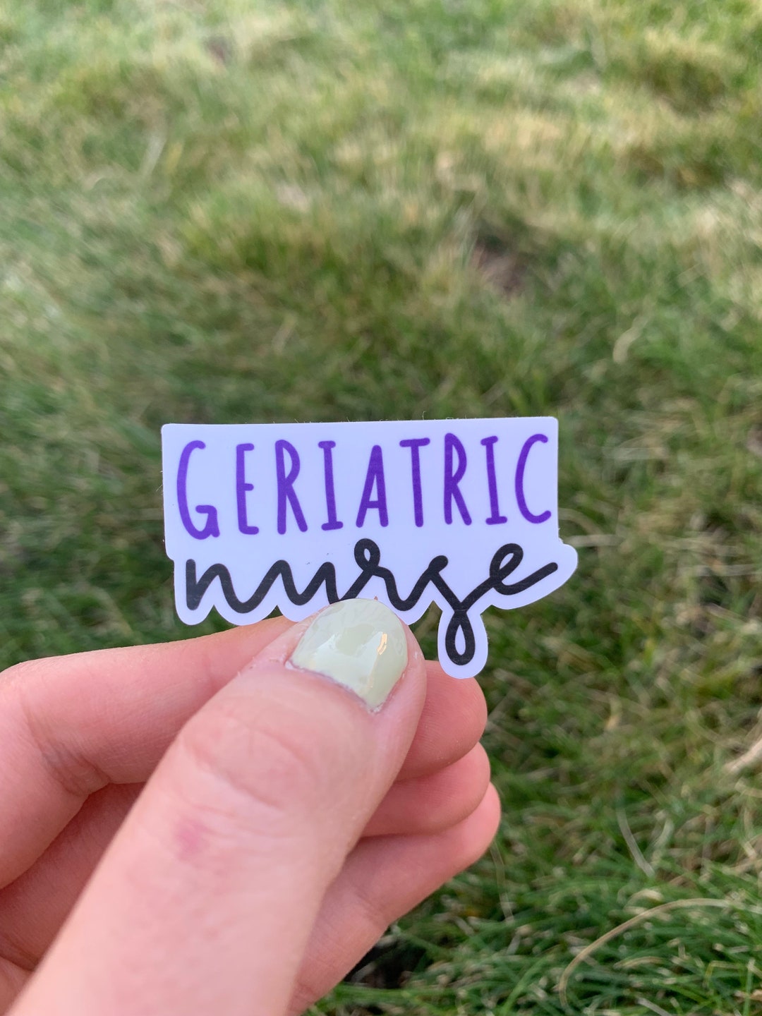 Geriatric Nurse Nursing/healthcare Sticker - Etsy