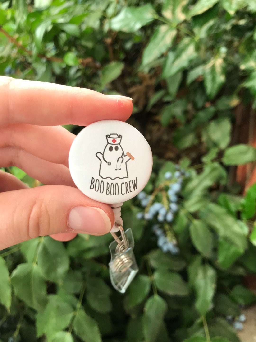 Boo Boo Crew Halloween Badge Reel - Etsy