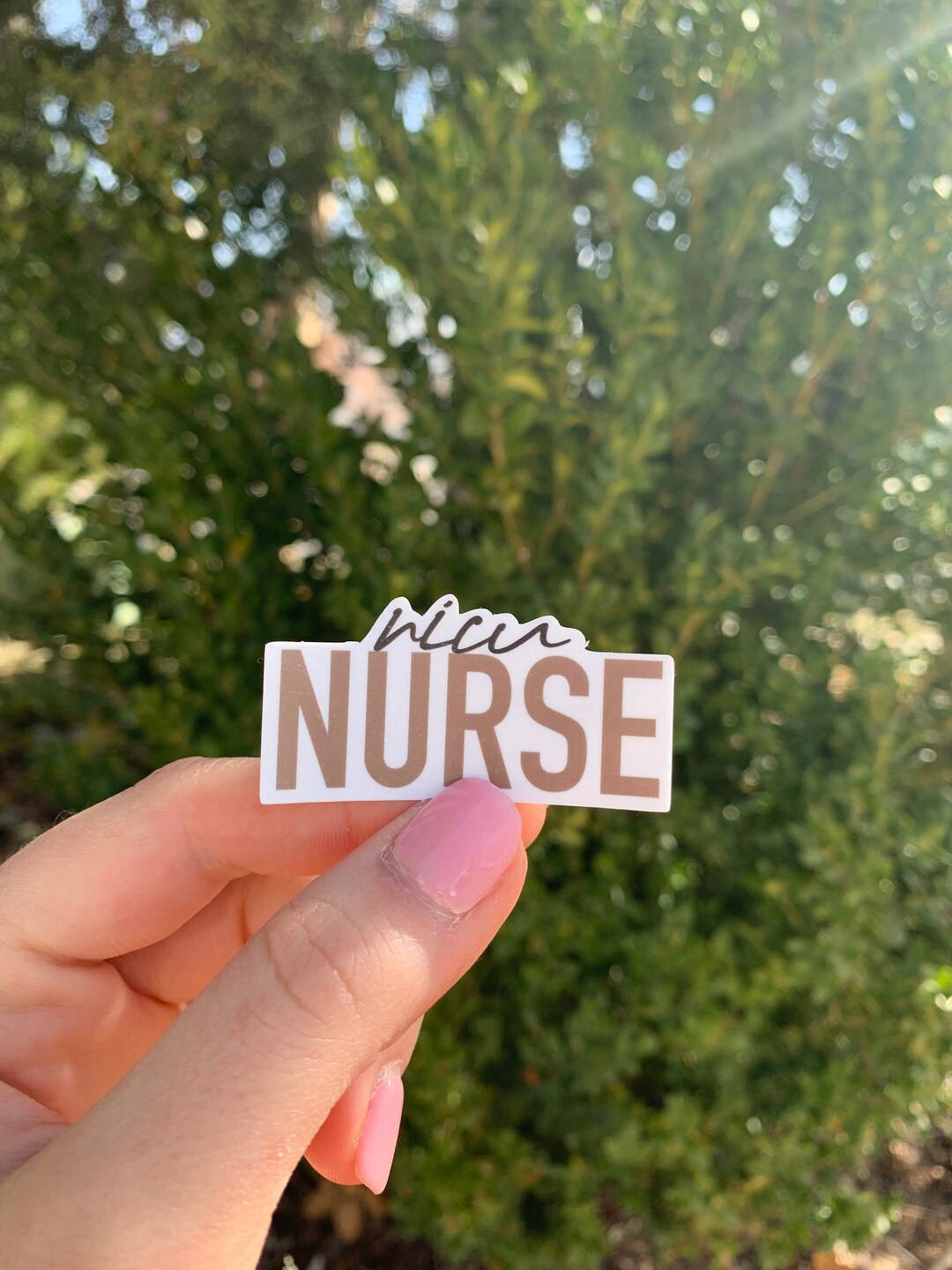 NICU Nurse Neonatal Intensive Care Unit Sticker Block Letters - Etsy