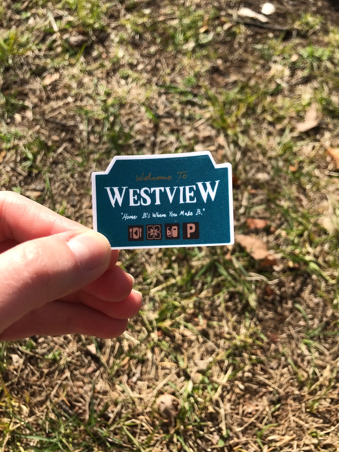 Westview Sign Wanda Vision Sticker - Etsy