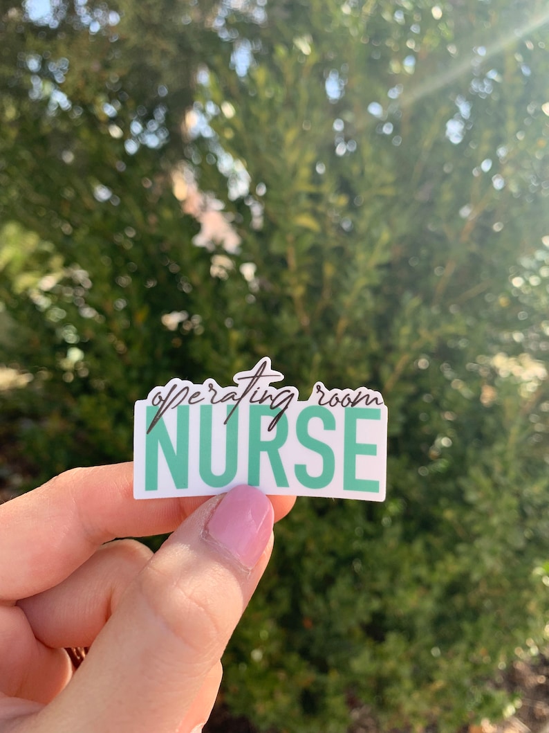Operating Room OR Nurse Sticker Block Letters - Etsy
