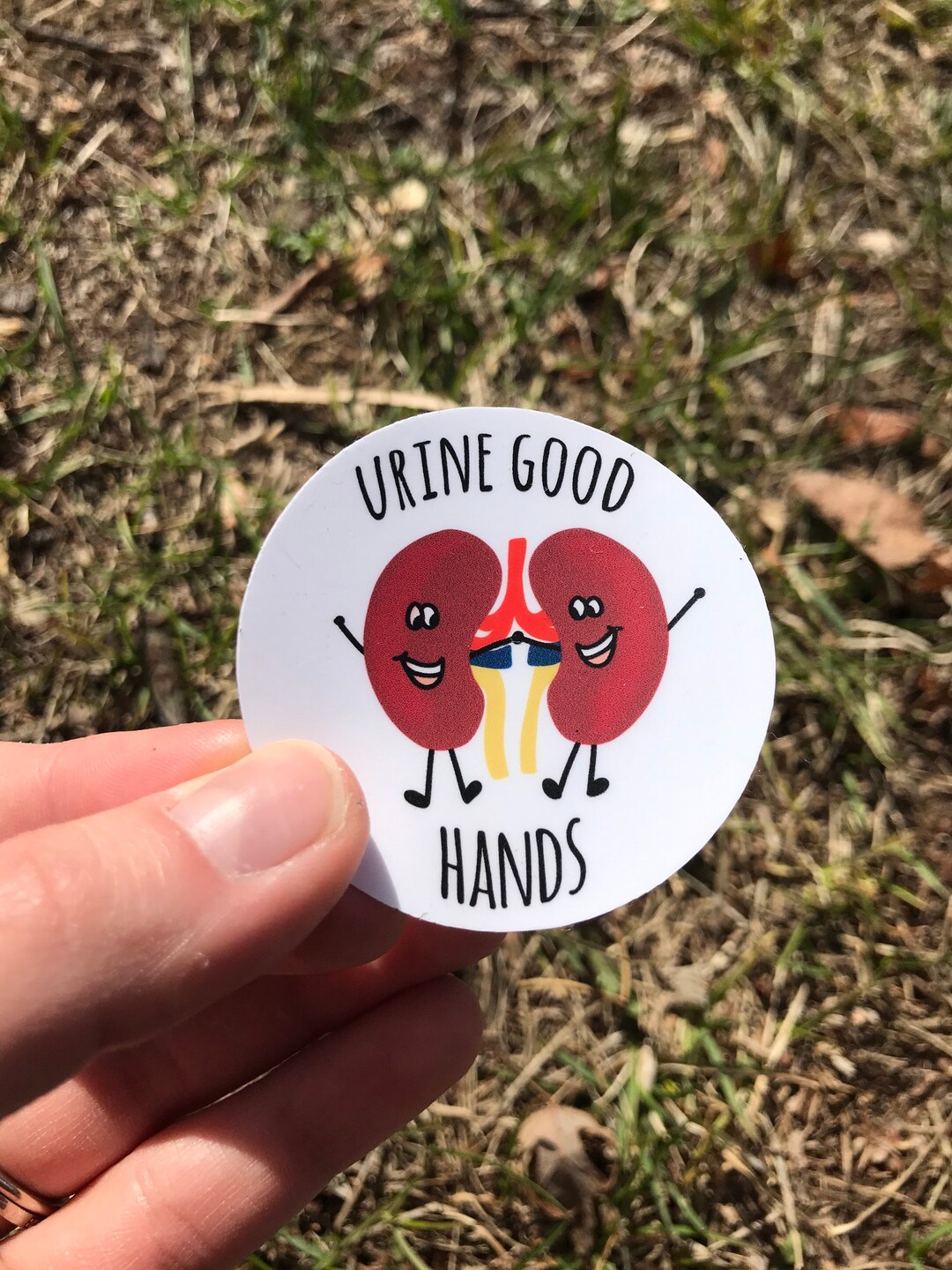 Urine Good Hands Sticker - Etsy
