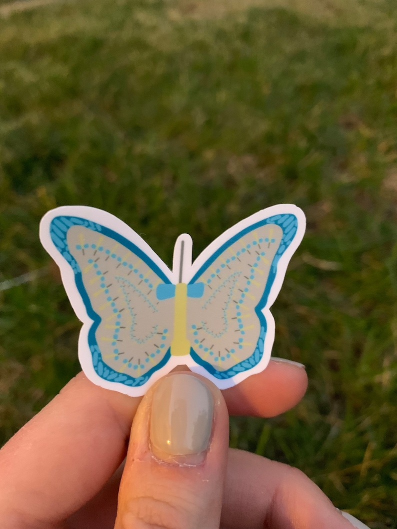 Butterfly Needle Butterfly Healthcare/nursing Sticker - Etsy