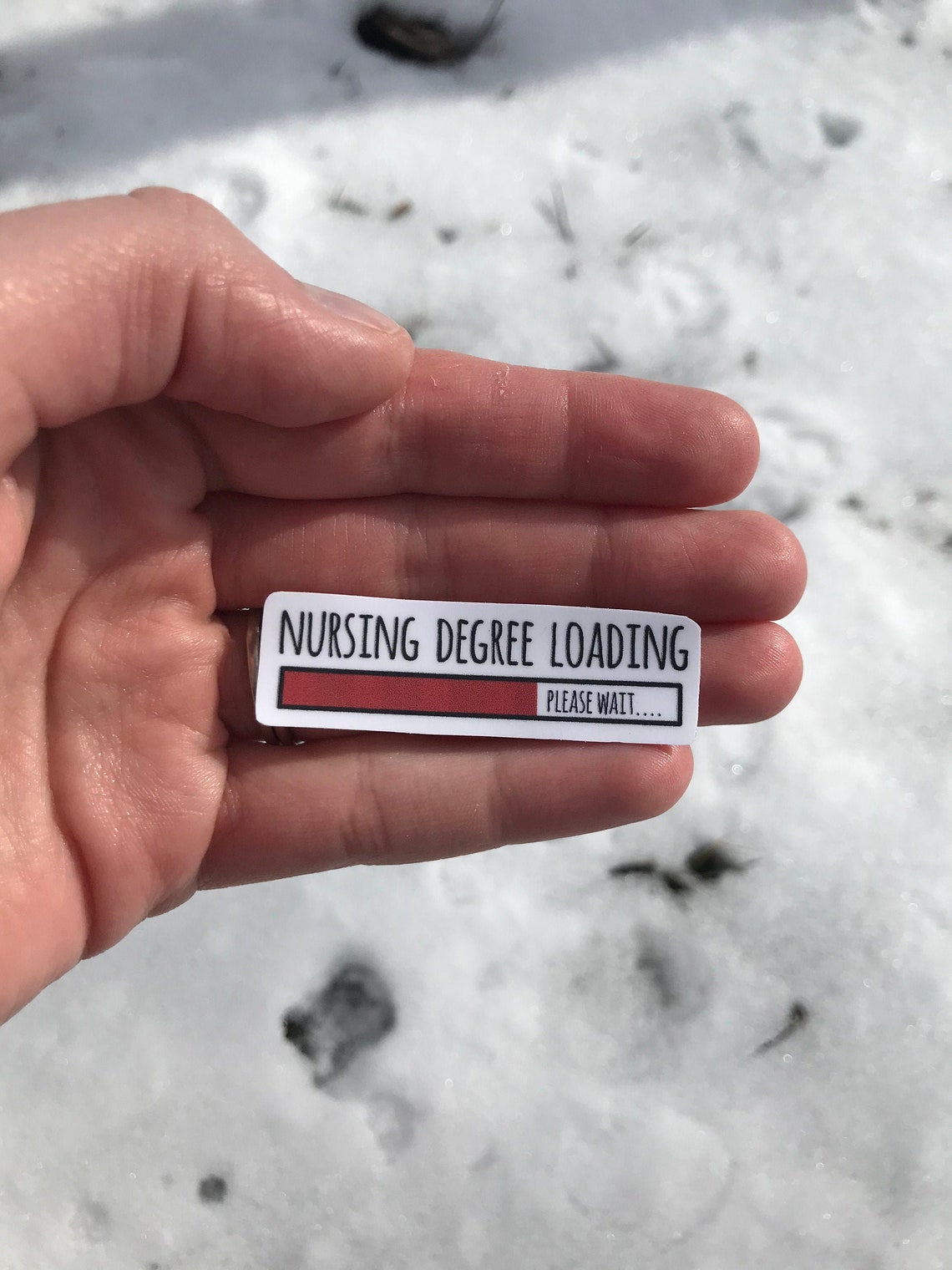 Nursing Student Degree Loading Sticker - Etsy