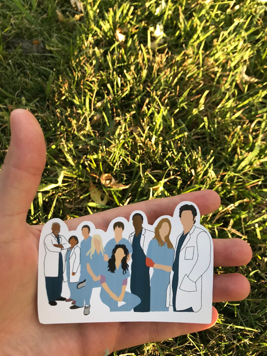 Grey's Anatomy Cast Sticker - Etsy