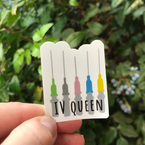 IV Queen Healthcare Sticker - Etsy