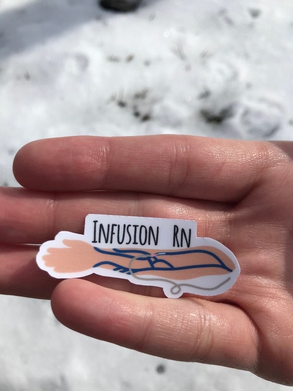 Infusion Nurse Sticker - Etsy