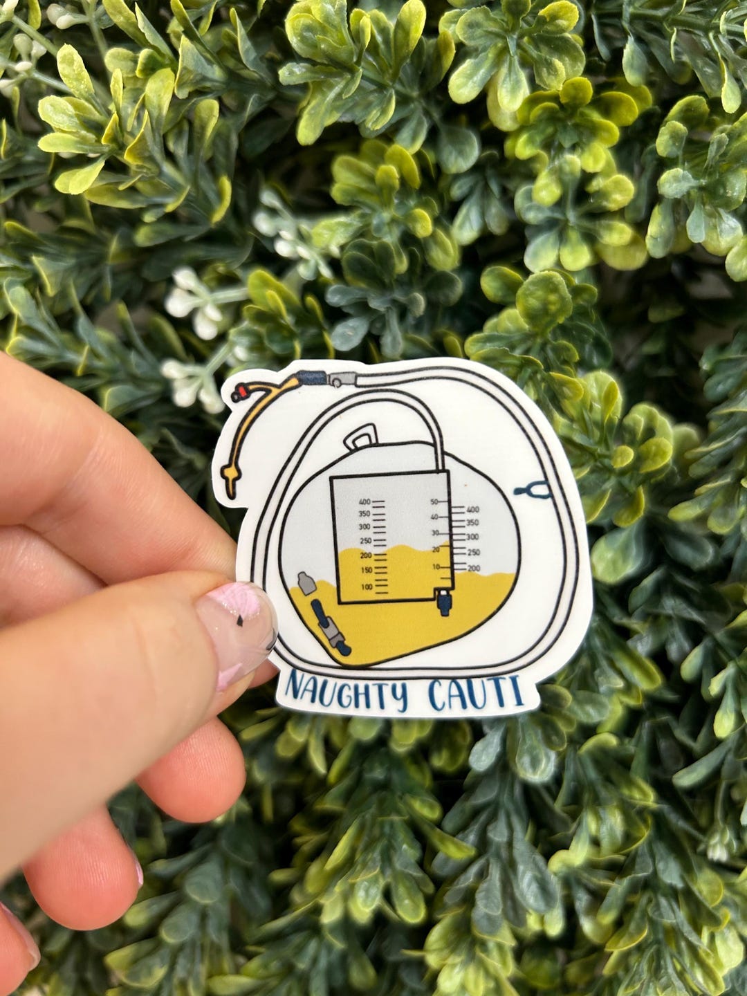 Naughty CAUTI Catheter Nursing/healthcare Sticker - Etsy