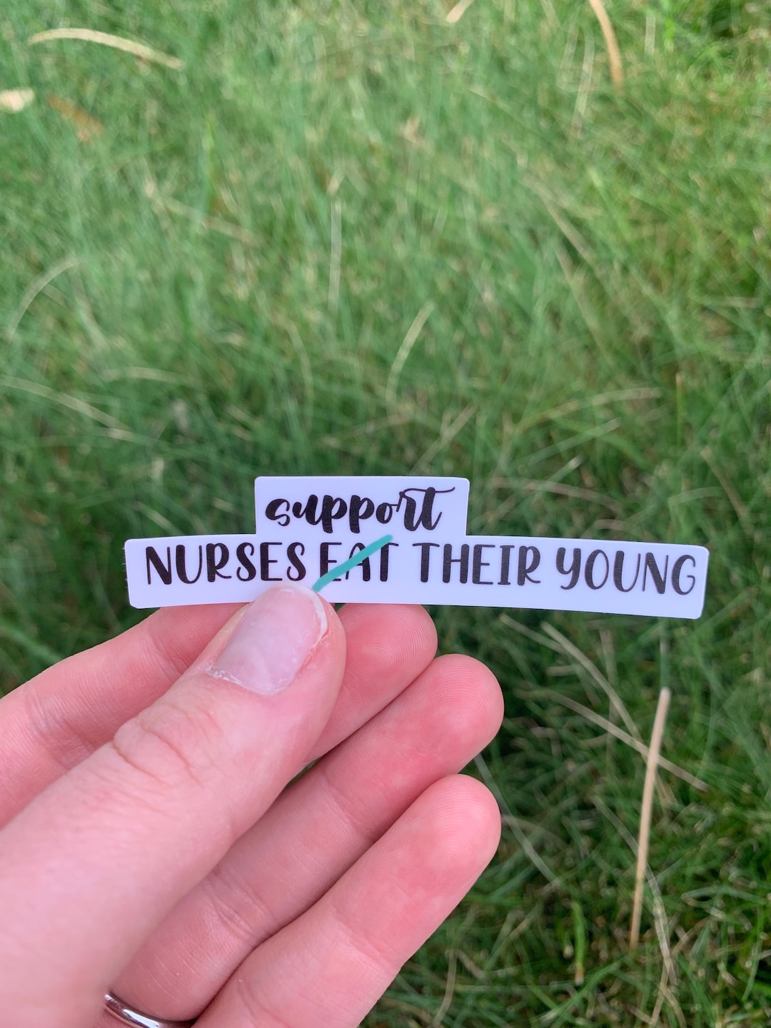 Nurses Support Their Young Healthcare/nursing Sticker - Etsy