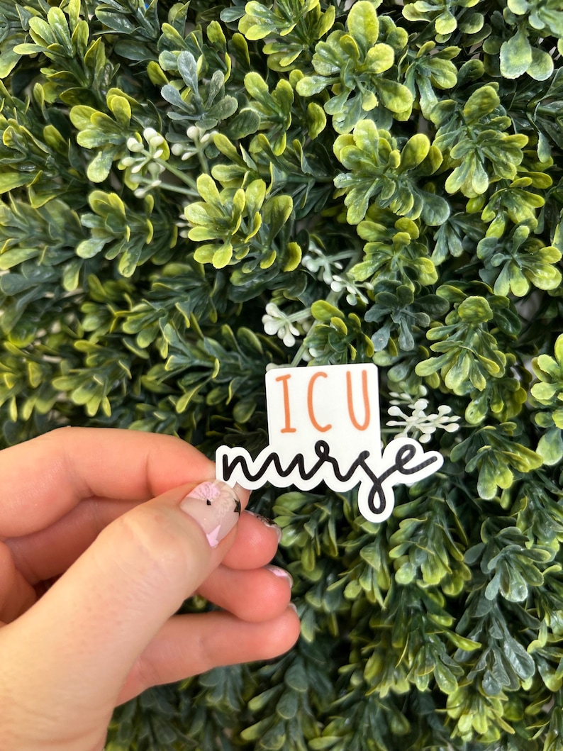 ICU Intensive Care Unit Nurse Sticker - Etsy