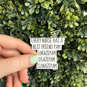 Every Nurse Has A Best Friend Pam Healthcare/nursing Sticker - Etsy