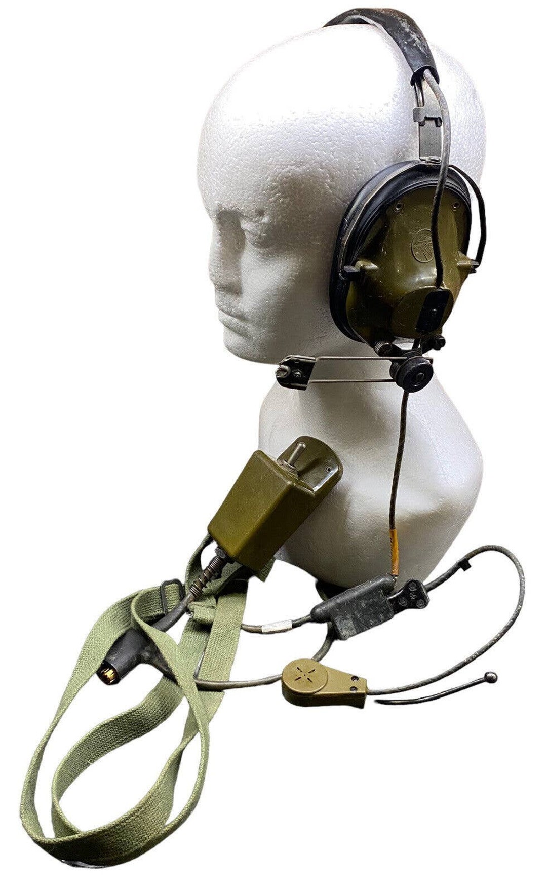 Vtg Telephonics Aviator Headset Pilot Militaria w/ Microphone ICS RAD ...