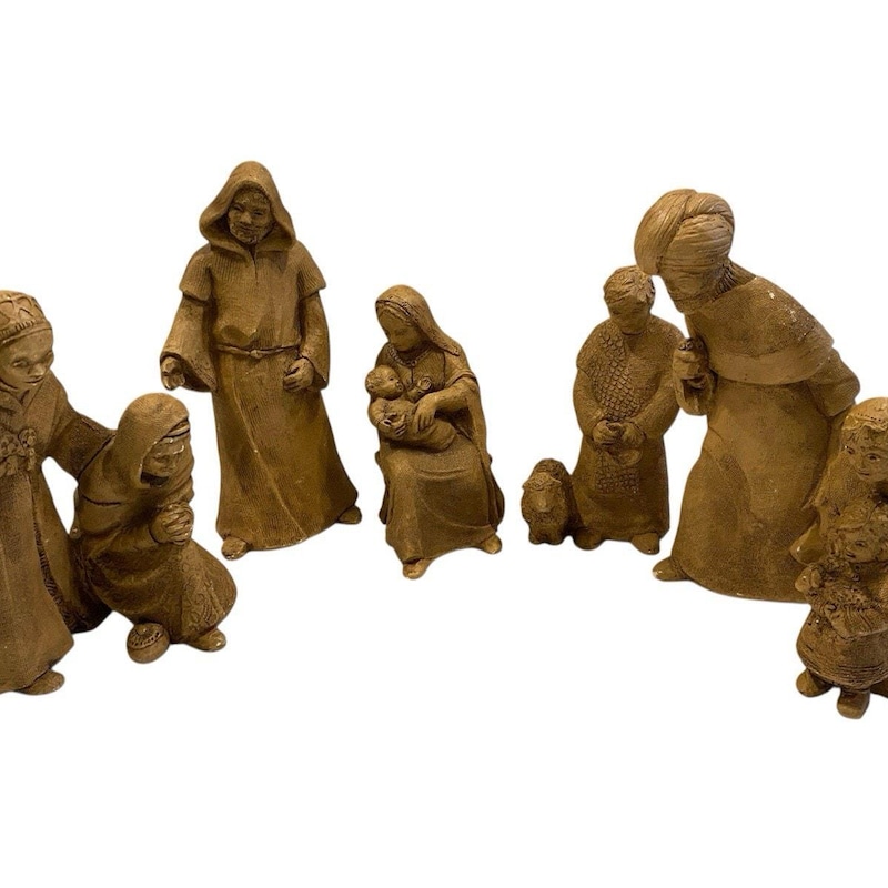 Terracotta Nativity - Etsy