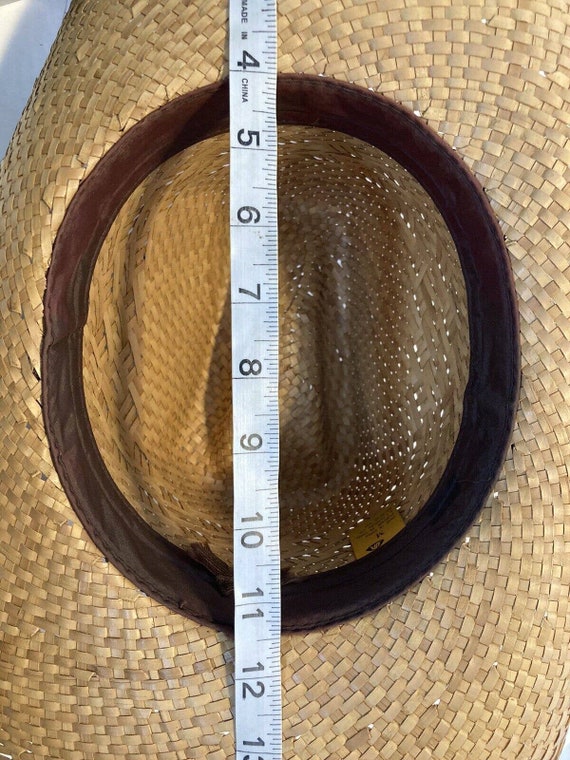 Vintage Lanning Woven Straw Cowboy Western Hat Woven … - Gem