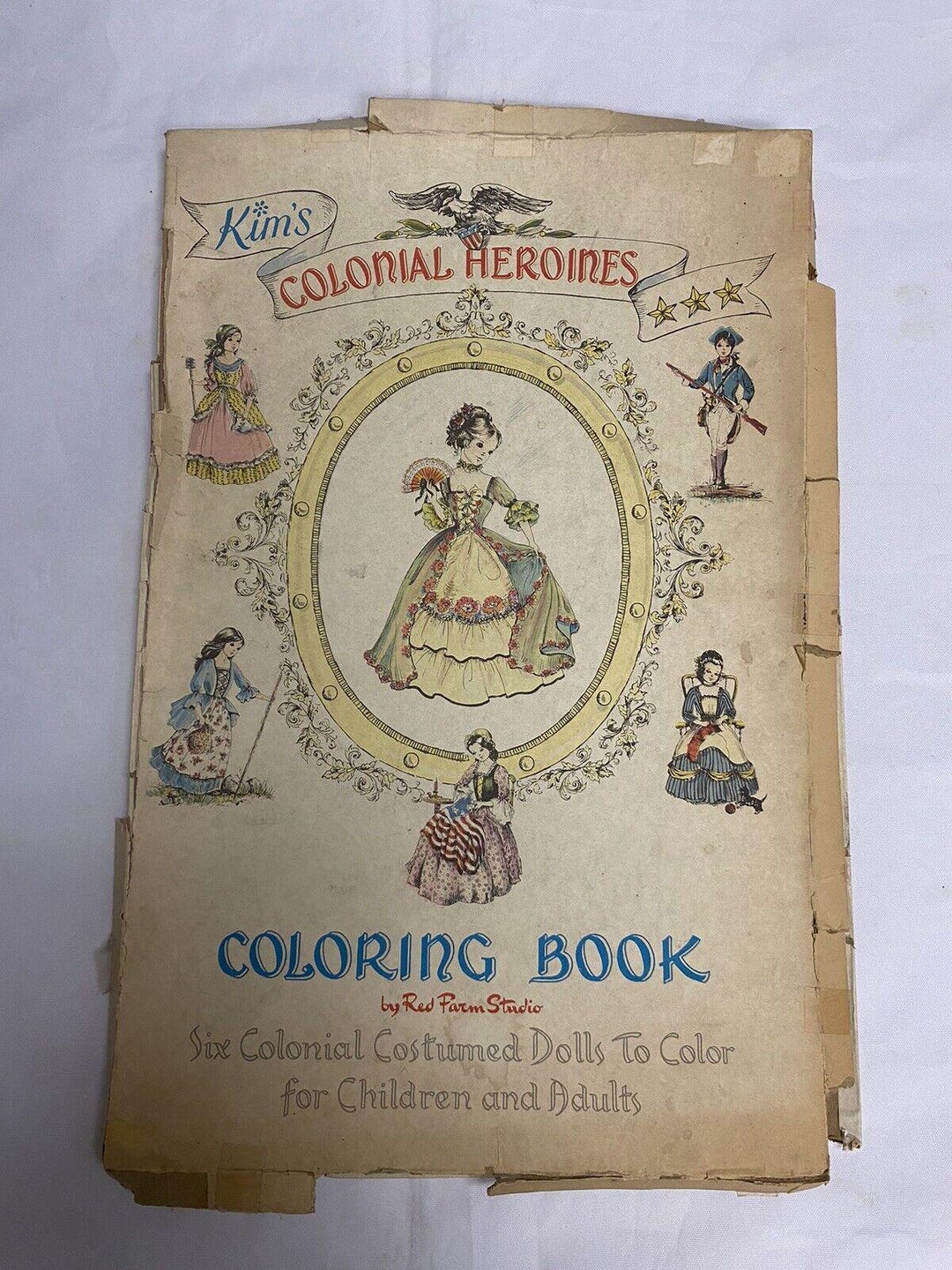 Vintage Kim’s Colonial Heroines Coloring Book by Red Farm Studio Box ...