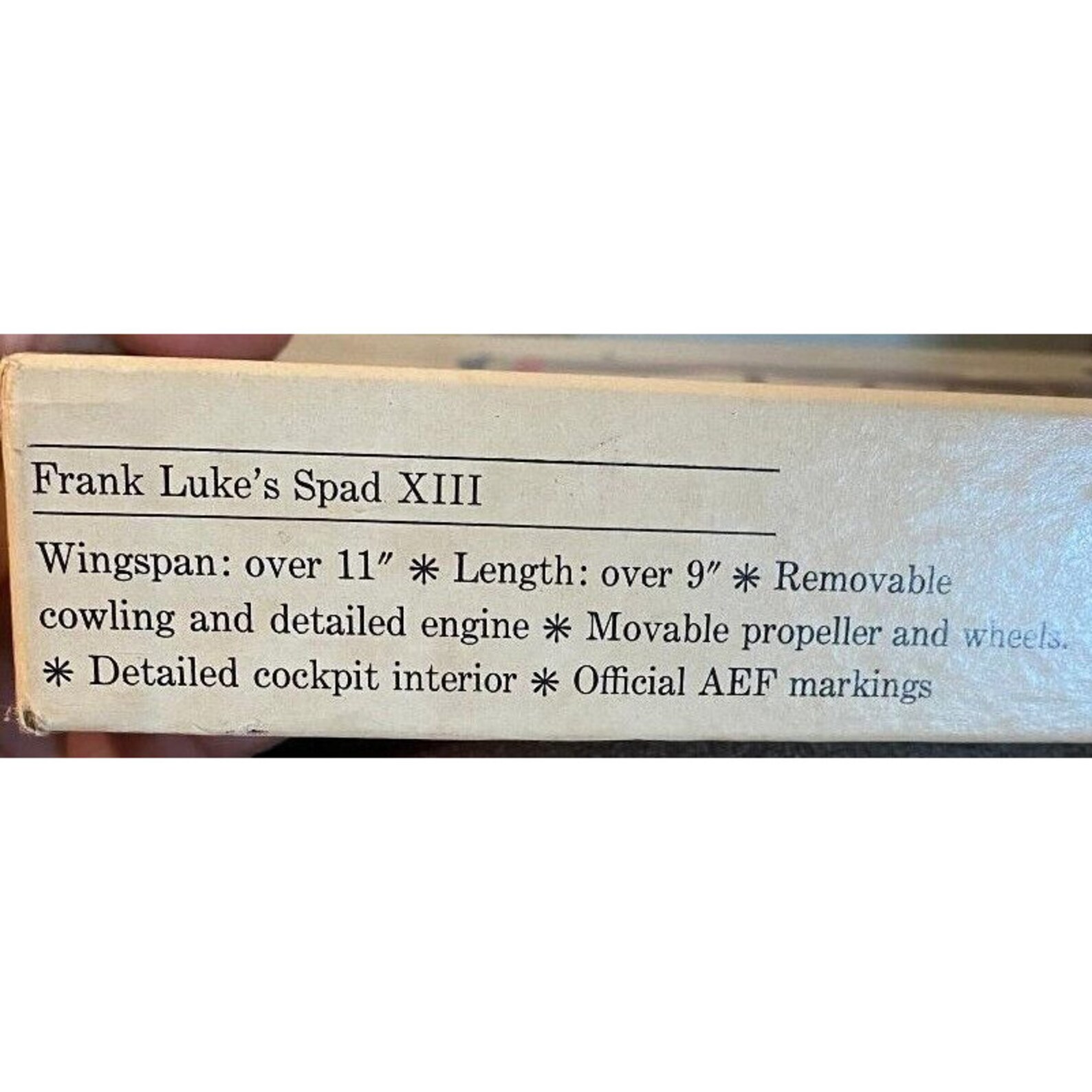 Vtg Revell Inc.1965 Frank Luke's Spad XIII Model Plane - Etsy