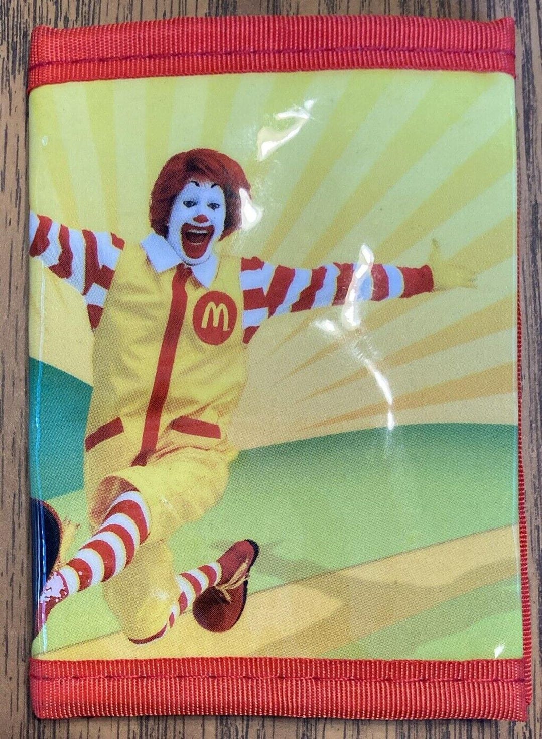 Ronald Mcdonald Trifold Wallet Mcdonald’s Yellow Red Clown Kids - Etsy