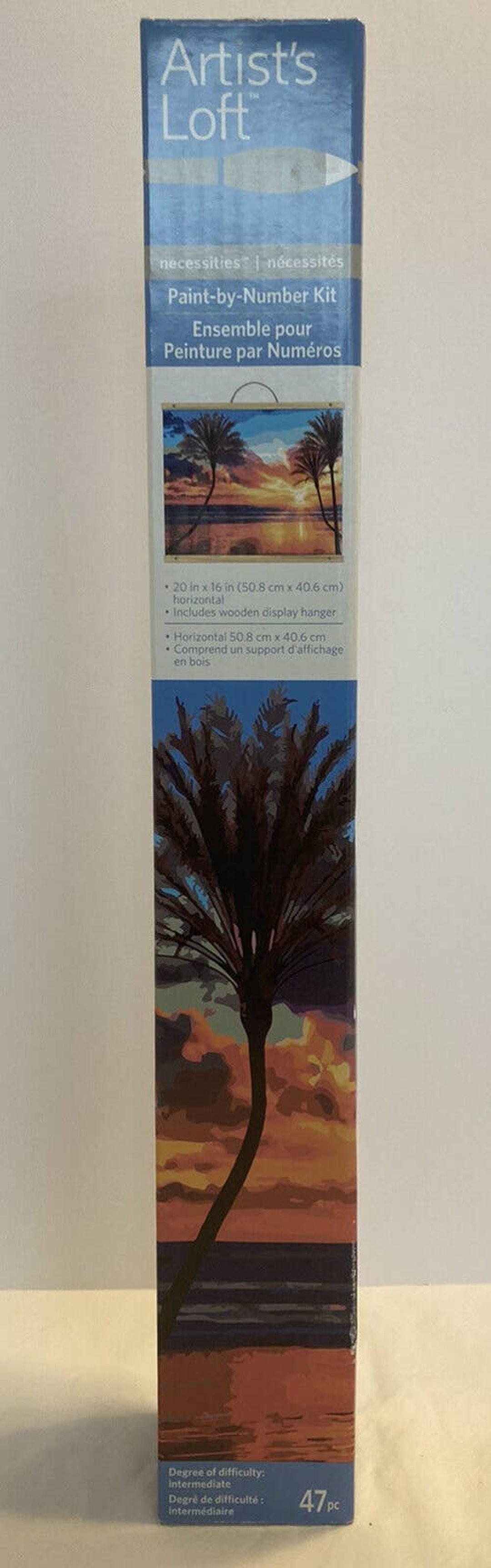 Artist's Loft Paint by Numbers Kit 20x16 Beach Sunset Wood Display ...