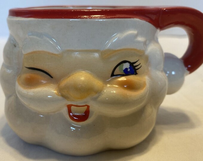 Vintage Holt Howard Winking Santa Mug 1960 Stamped Retro MCM Christmas ...