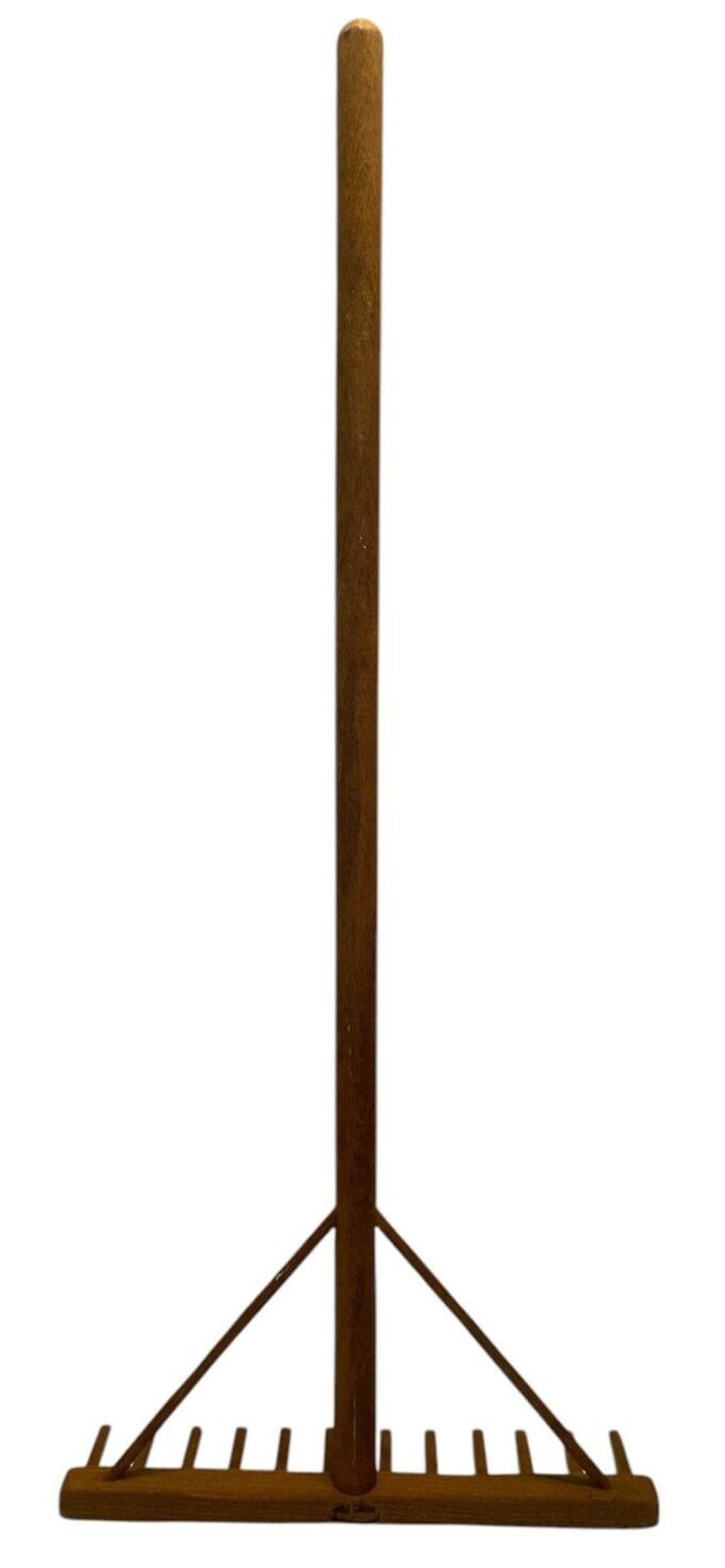 Primitive Wooden Rake Tool Country Farmhouse Decor Americana Garden ...