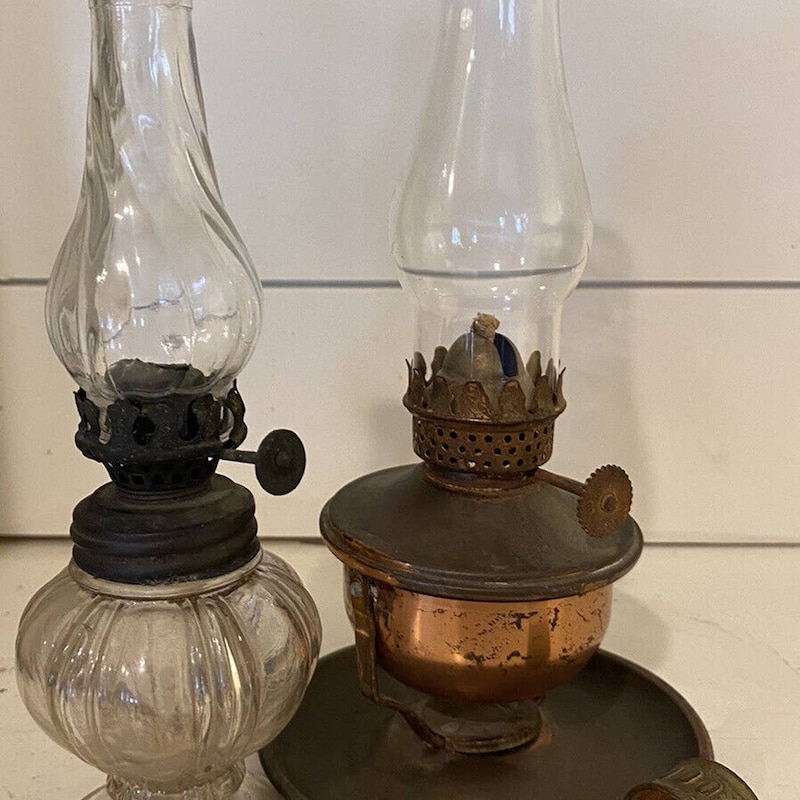 Antique Oil Lamps - Etsy