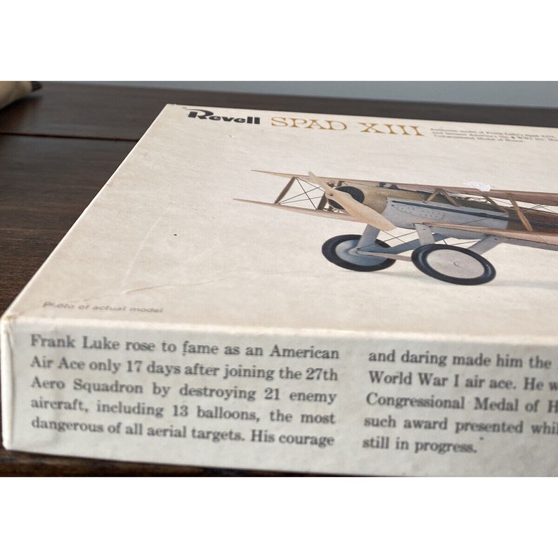Vtg Revell Inc.1965 Frank Luke's Spad XIII Model Plane - Etsy