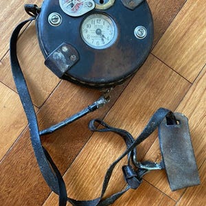 Vintage DETEX GUARDSMAN Watchclock Leather Case and Strap Antique - Etsy