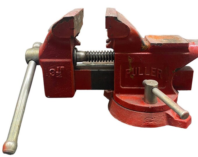 Vintage Fuller Red Swivel Bench Vise 3-1/2" Jaws Made in Japan VGC - Etsy