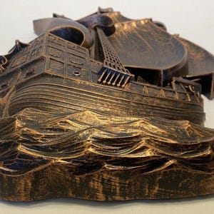 Vintage 1970 Syroco Galleon Ship 18" 3D Wall Hanging Plastic Faux ...