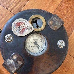 Vintage DETEX GUARDSMAN Watchclock Leather Case and Strap Antique - Etsy