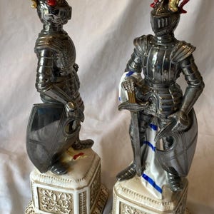 Vintage 13.5” Porcelain Knights in Shining Armor Andrea by Sadek Made ...