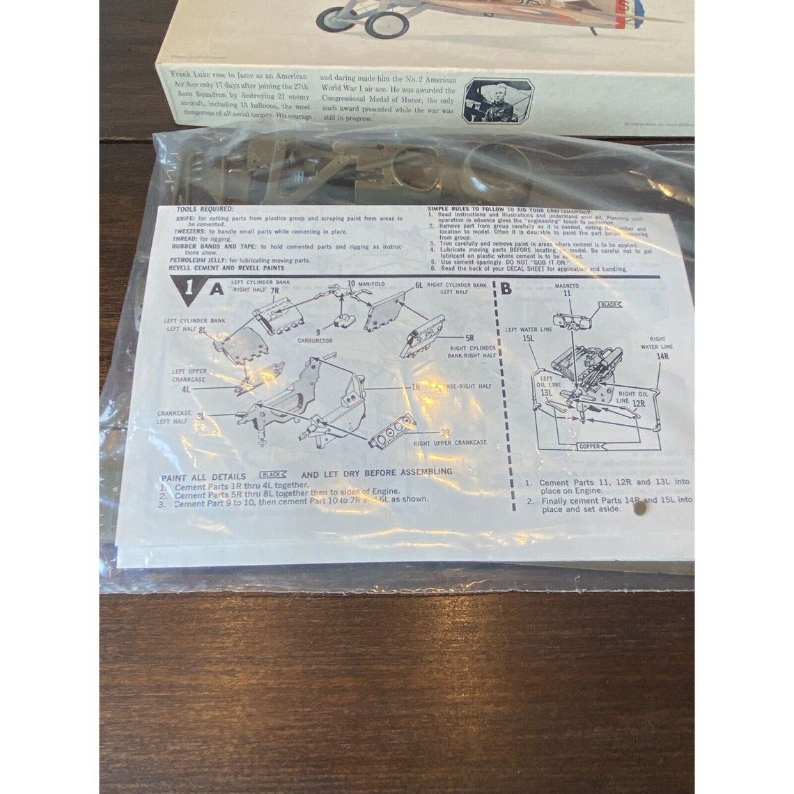 Vtg Revell Inc.1965 Frank Luke's Spad XIII Model Plane - Etsy